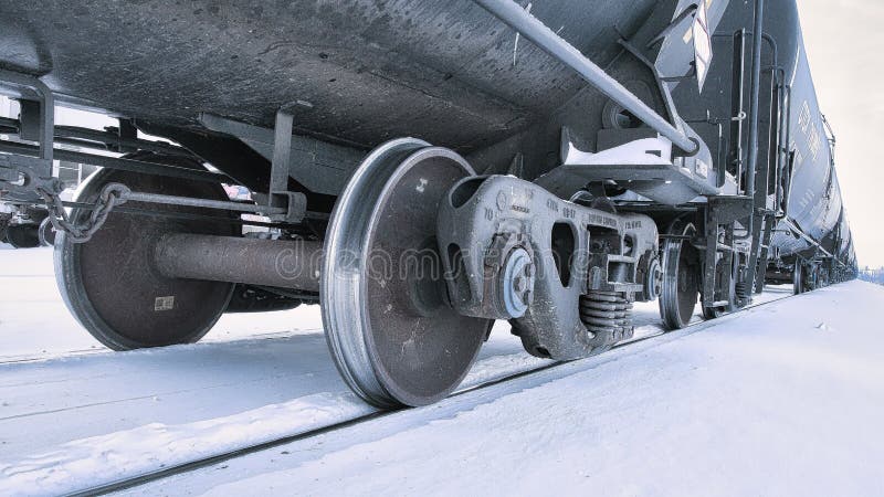 Rail Carriage Bogie or Chassie on a Hevy Goods Train Editorial Photo ...