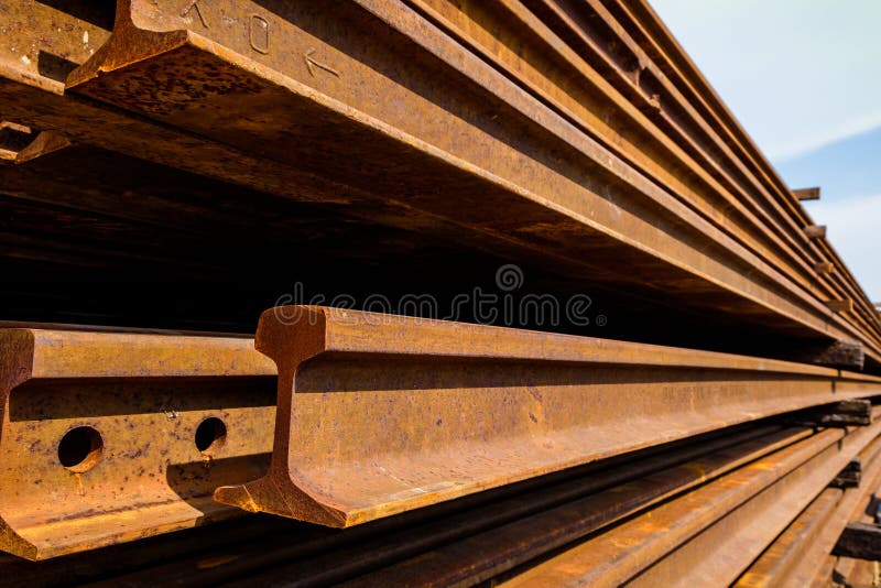 Rusty rail metal stock image. Image of industrial, rail - 44366735
