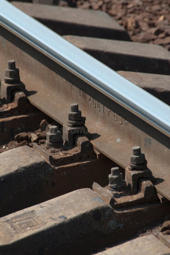 Rail and cross-ties stock image. Image of sleepers, rust - 22993889