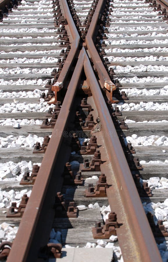 Rail Crossing stock photo. Image of transport, metal, rusty - 3941834