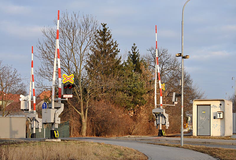 Railway Safety and Signaling Equipment Stock Image - Image of rail ...