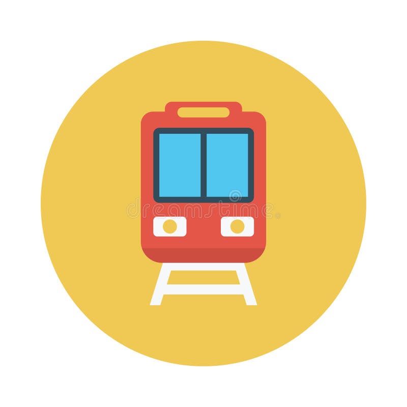 Rail flat vector icon stock illustration. Illustration of high - 157485446