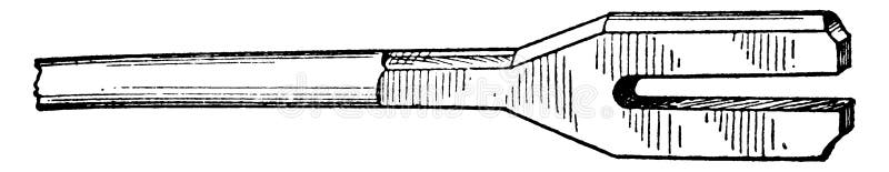 Rail Fork, Vintage Illustration Stock Vector - Illustration of vector ...