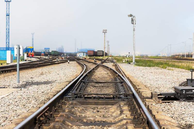 Rail freight terminal stock photo. Image of depot, energy - 55779880
