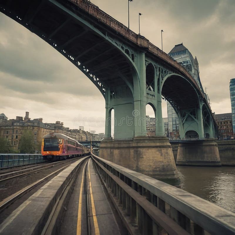 Rail Freight Transport and Technology Logistics Future Concept, Double ...