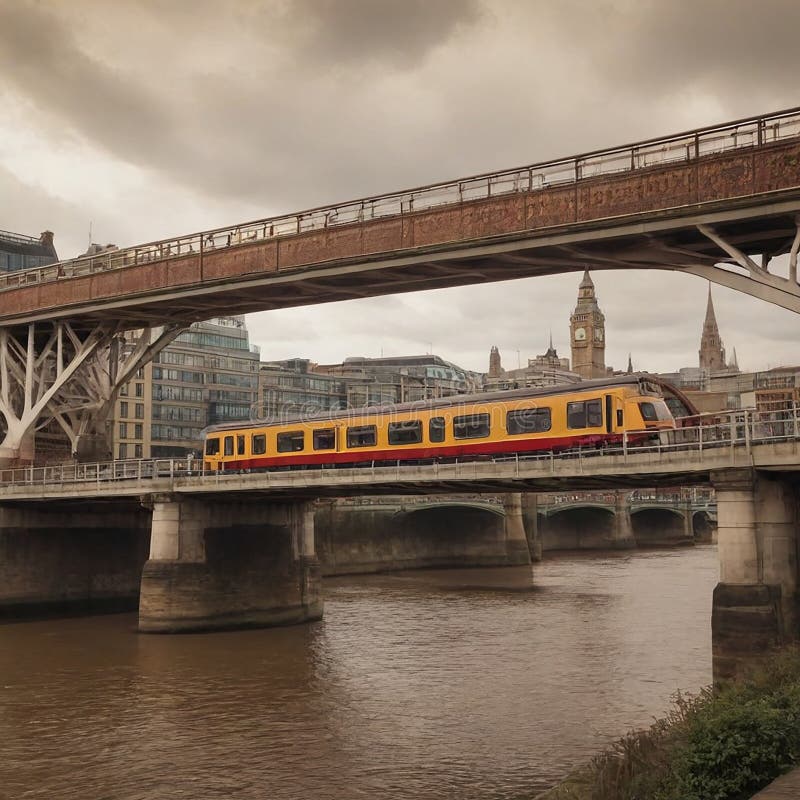 Rail Freight Transport and Technology Logistics Future Concept, Double ...