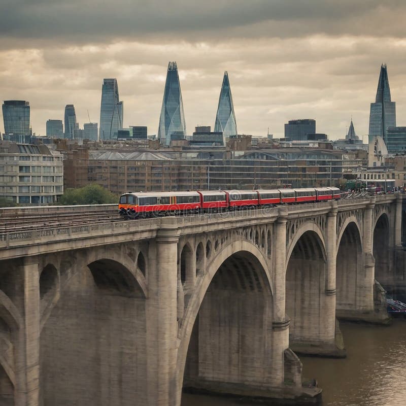 Rail Freight Transport and Technology Logistics Future Concept, Double ...