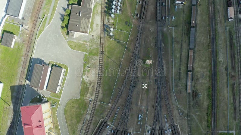 Rail Interchange Yard, View from Top Vertically Downwards. a Large ...