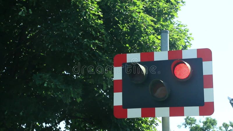 Level Crossing Intersection of Railway Line and Road with Lowered ...