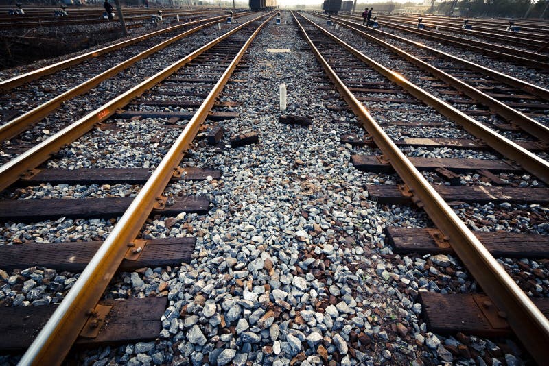 Rail line stock image. Image of rail, sepia, steel, tracks - 30892409