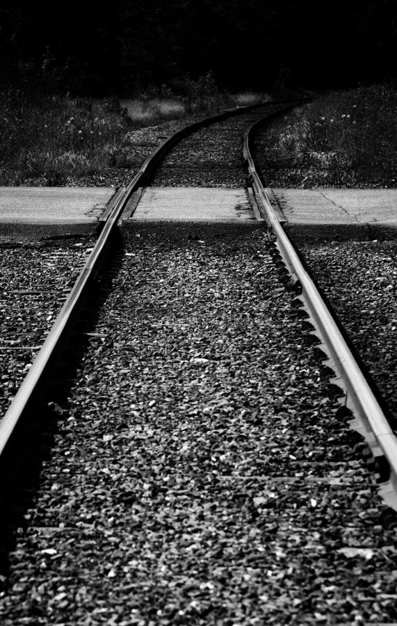 Rail line stock photo. Image of crossroad, rail, dark - 93956394
