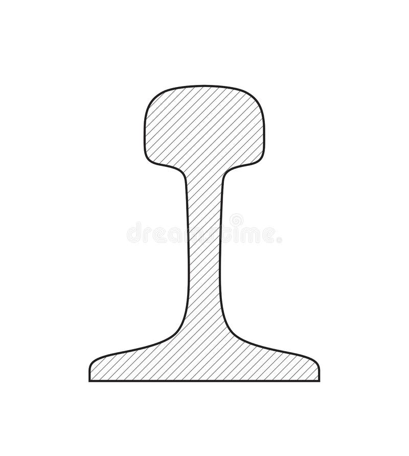 Rail Logo Icon Railway Business Concept. I-beam Stock Vector ...