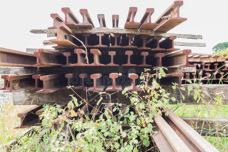 Rail stock image. Image of train, industry, metal, nature - 42334799