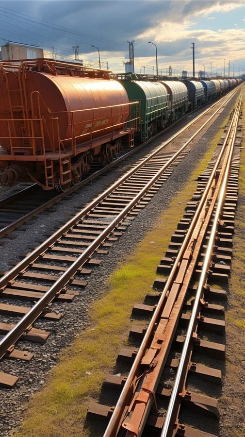Rail Operations Tanks and Wagons Patiently Wait for Loading Duties ...
