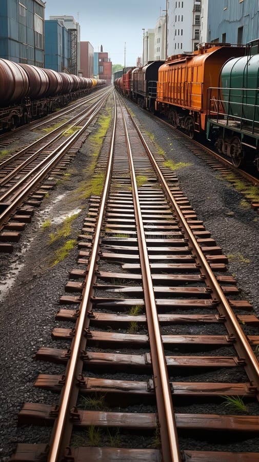 Rail Operations Tanks and Wagons Patiently Wait for Loading Duties ...