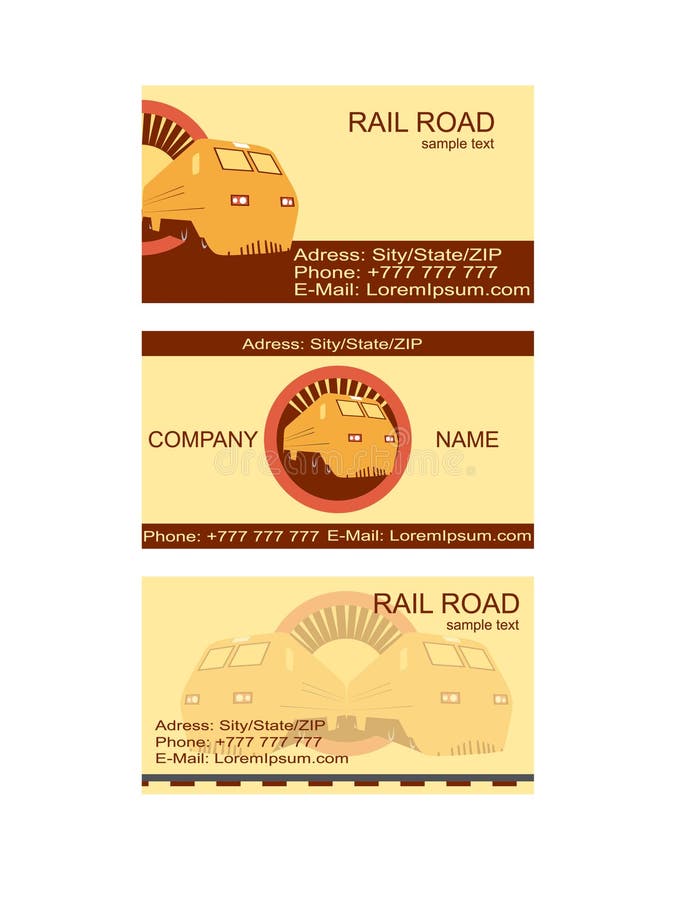 Rail Road Card stock vector. Illustration of fuel, energy - 63200876