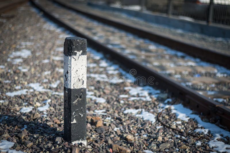 Rail road column. stock image. Image of railroad, railway - 37662235