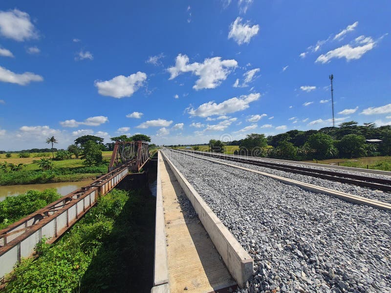 Rail Road Construction stock photo. Image of road, construction - 266492086