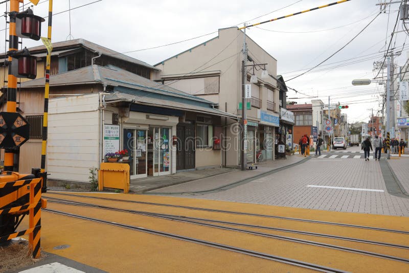 Rail Road Crossing Guard in Japan. Editorial Image - Image of japanese ...