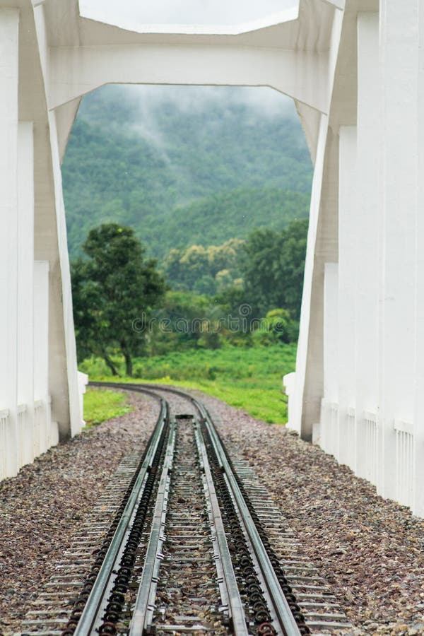 Rail Road Track,Miniature Effect. Stock Image - Image of speed, path ...