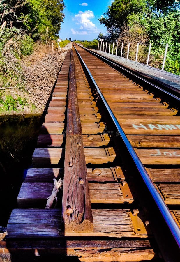 Rail road tracks stock photo. Image of road, horizon - 130973882