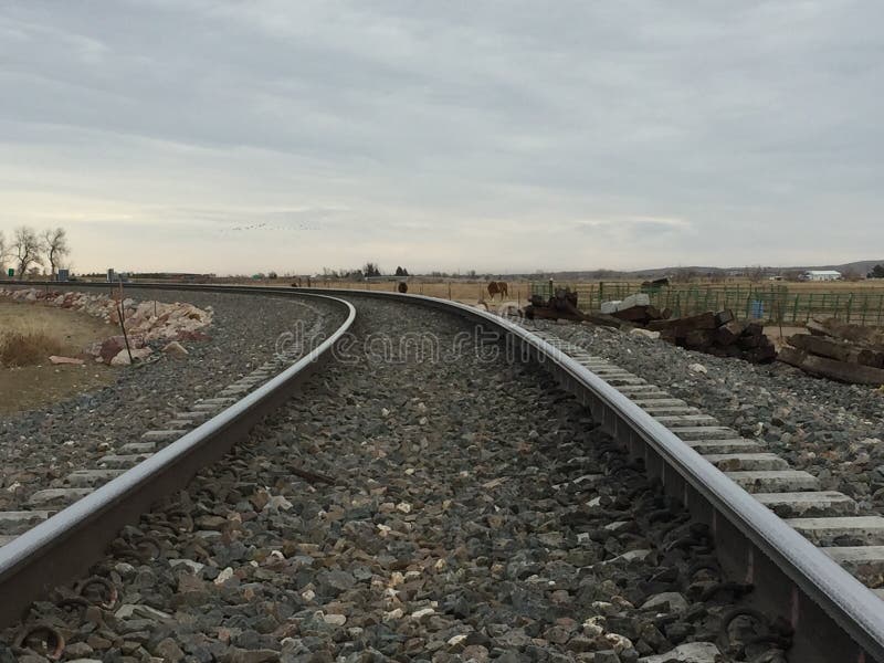 Rail road tracks stock image. Image of tracks, road - 134468543