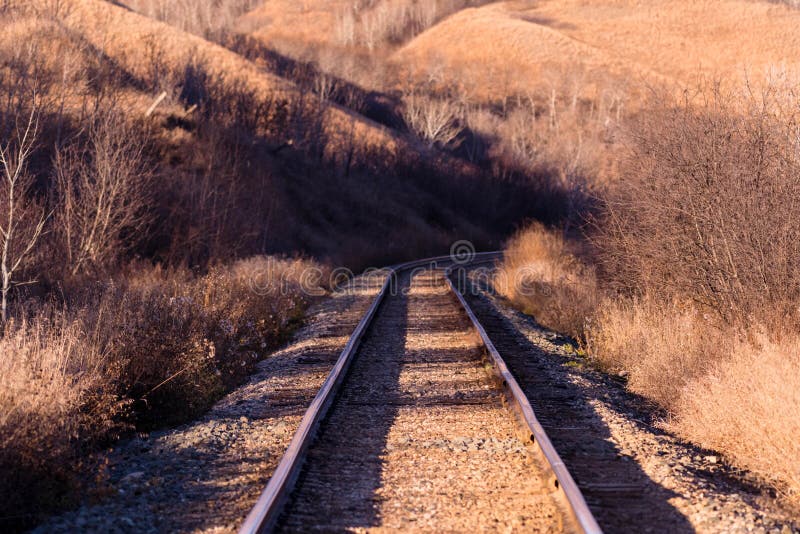 Down the Rail Road Tracks stock photo. Image of fantastic - 131320744