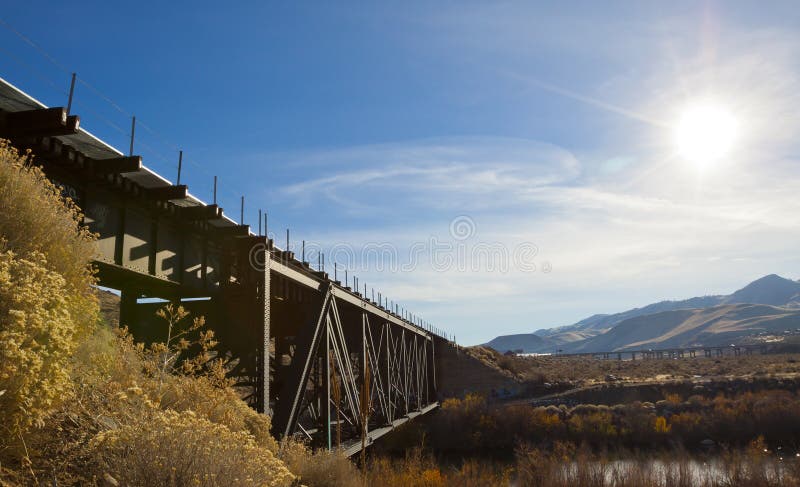 Rail Road Train Bridge stock image. Image of tracks, freight - 27830149
