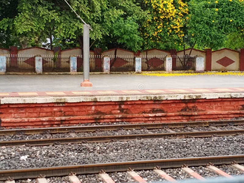 Rail Road Rail Ways // Empty Rail Road Stock Photo - Image of road ...