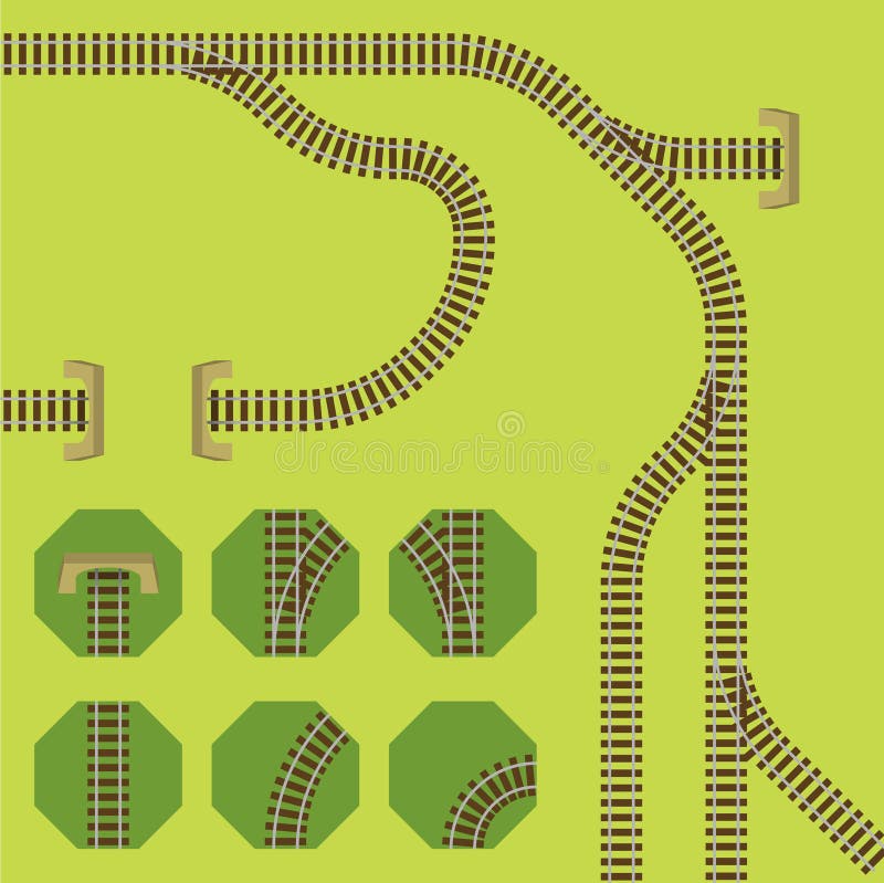 Creative Illustration Of Railway Station Map Metro Road Infographic