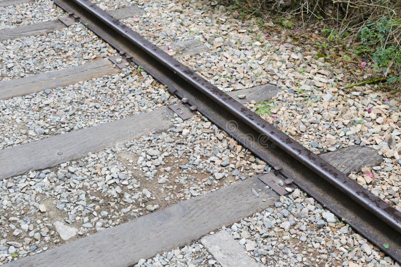 Rail and sleeper stock image. Image of rail, railroads - 59825859