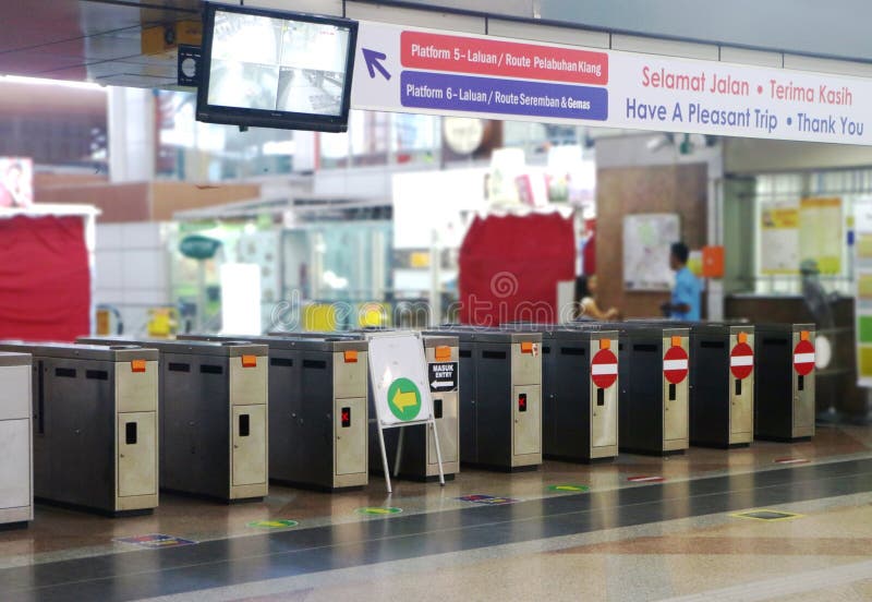 Rail station access gate stock photo. Image of equipment - 67581024