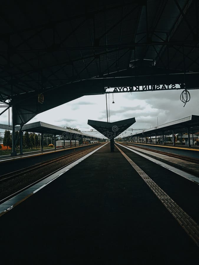Rail station kroya stock image. Image of station, daytime - 266383519