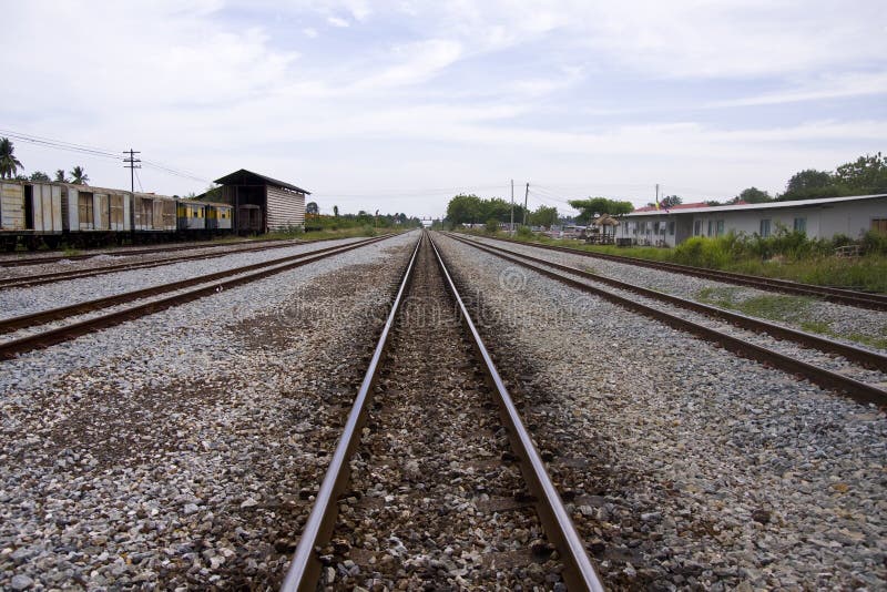Rail track stock photo. Image of train, railroad, platform - 25121626