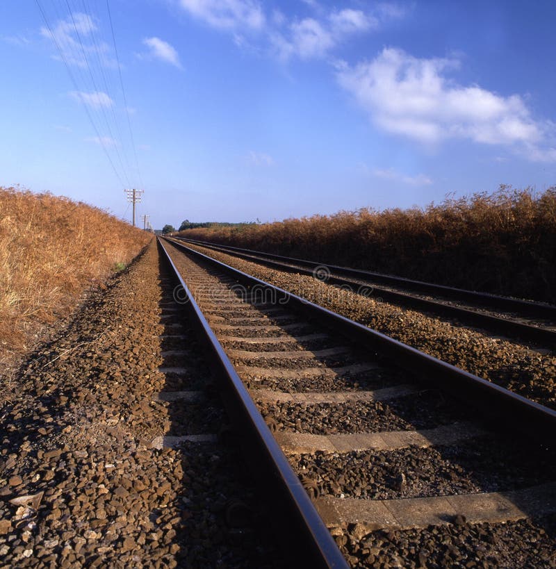 Rail track stock image. Image of vanishing, transport - 4628369