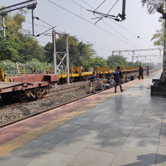 Rail Track Repair Work in Process, Maharashtra Editorial Photography ...