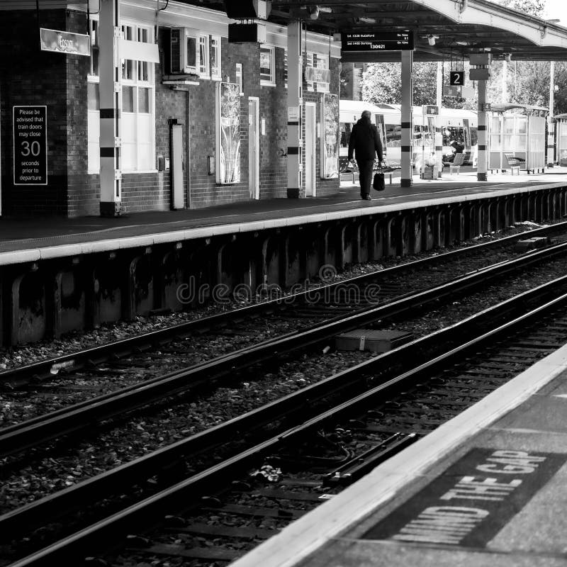 Rail Track Running through Epsom Station in Surrey Editorial Photo ...