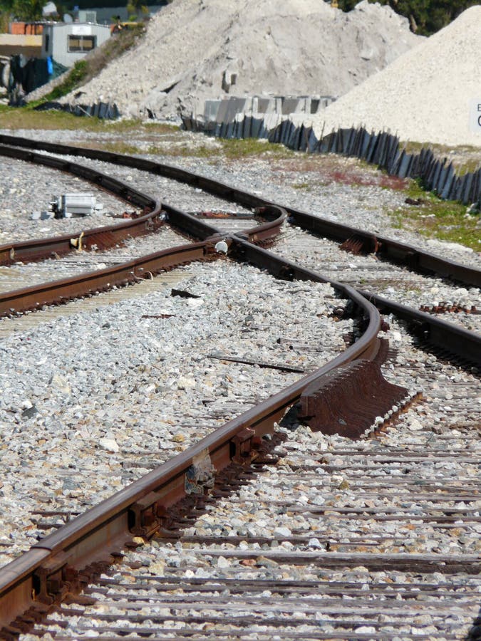 Rail tracks stock image. Image of factory, train, closeup - 13509047