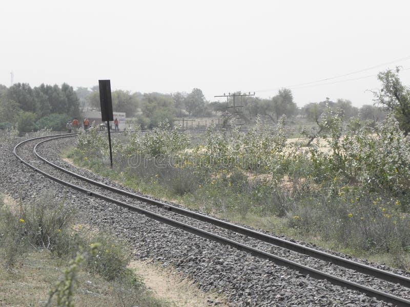Rail Tracks stock photo. Image of beautiful, nature, india - 54147590