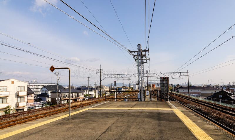 The Rail Tracks the Station in Nagoya, Japan Editorial Photography ...