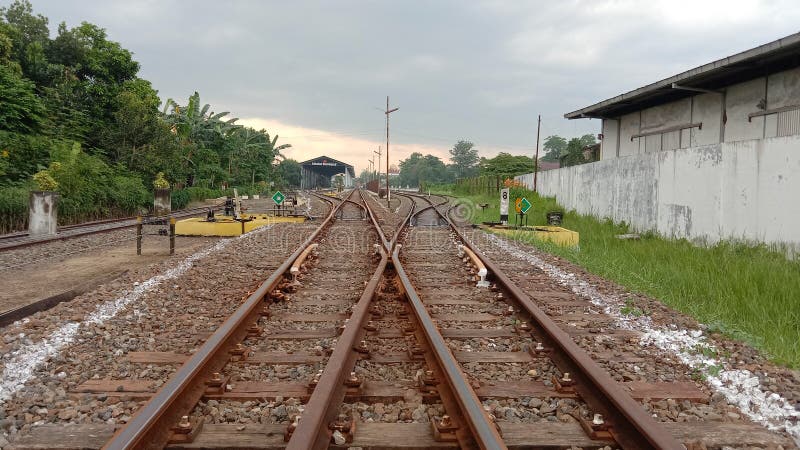 Rail Train in Indonesia Very Beautiful Stock Photo - Image of indonesia ...