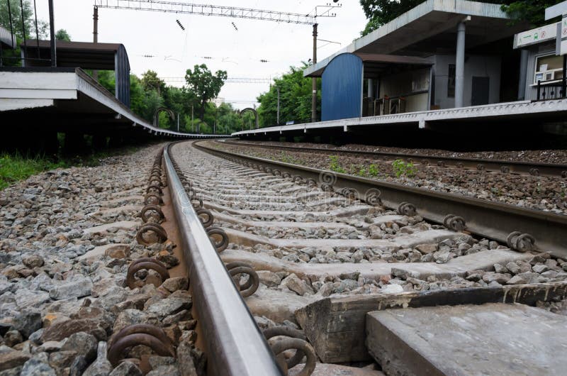 Rail Transport , View of the Railway Track , Stock Image - Image of ...