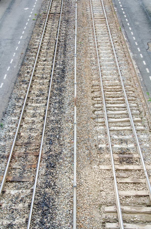 Rail stock image. Image of track, gravel, horizon, steel - 33914551