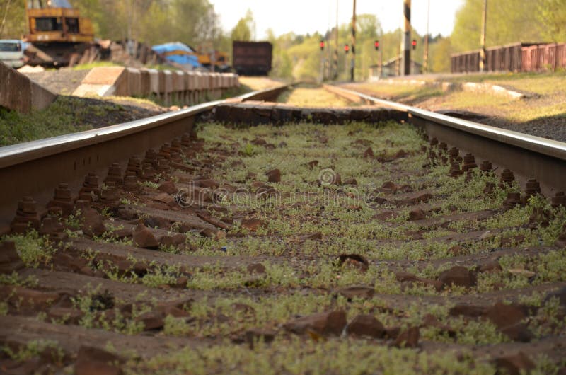 Rail stock image. Image of country, view, track, signal - 53882543