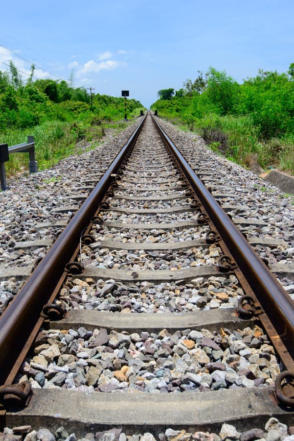 Rail way stock image. Image of skyscape, scenic, journey - 32202565