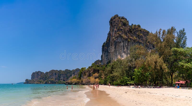 Railay Beach West editorial stock photo. Image of outdoors - 322288258