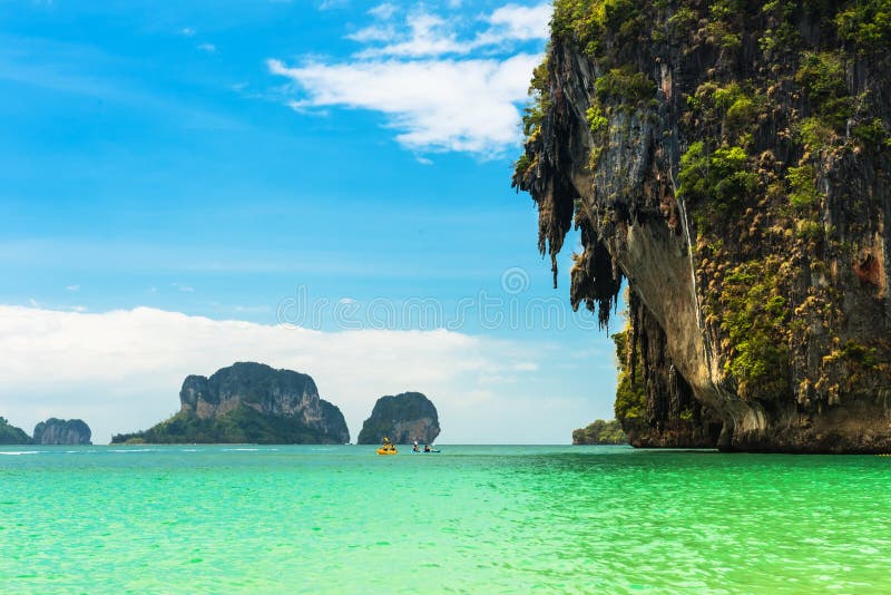 Railay Strand I Krabi, Thailand Arkivfoto - Bild av sommar, relax: 90710418
