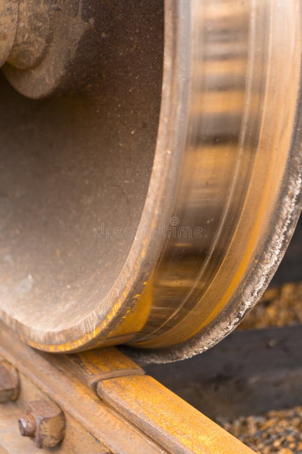 Railcar Wheel on Track stock photo. Image of industrial - 20893534