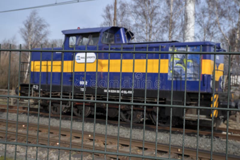 Railexperts Train Behind a Gate at Amsterdam the Netherlands 13-2-2022 ...