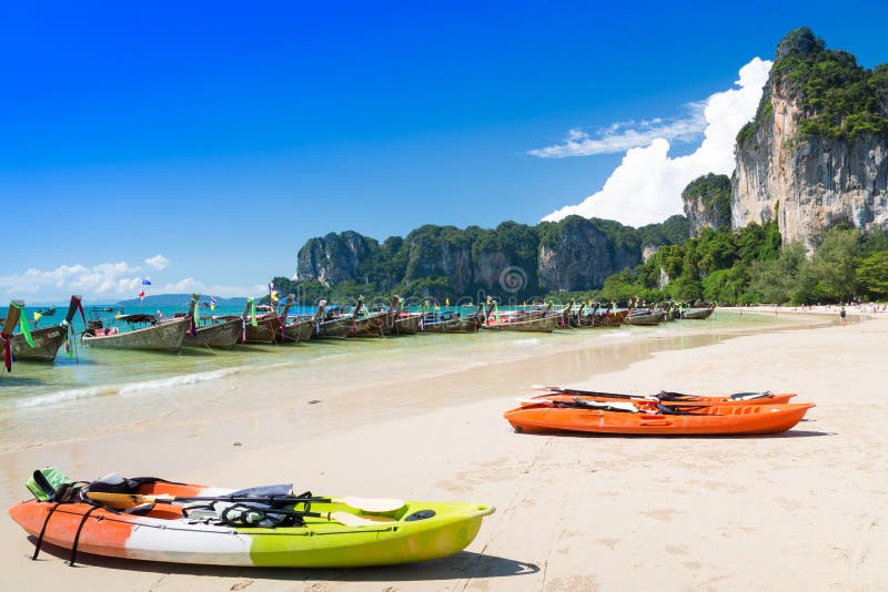 Railey beach stock photo. Image of railey, coast, boat - 40546164